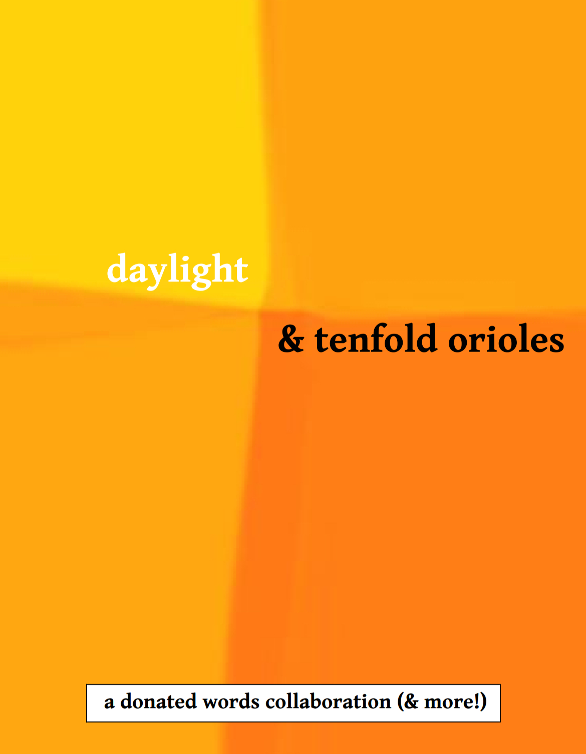 daylight & tenfold orioles (2025) – k weber & her words